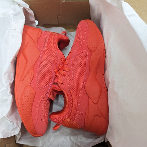 Sergio Rossi for Puma | Shoes | Rsx Womans Neon Orange Puma Sneakers ...